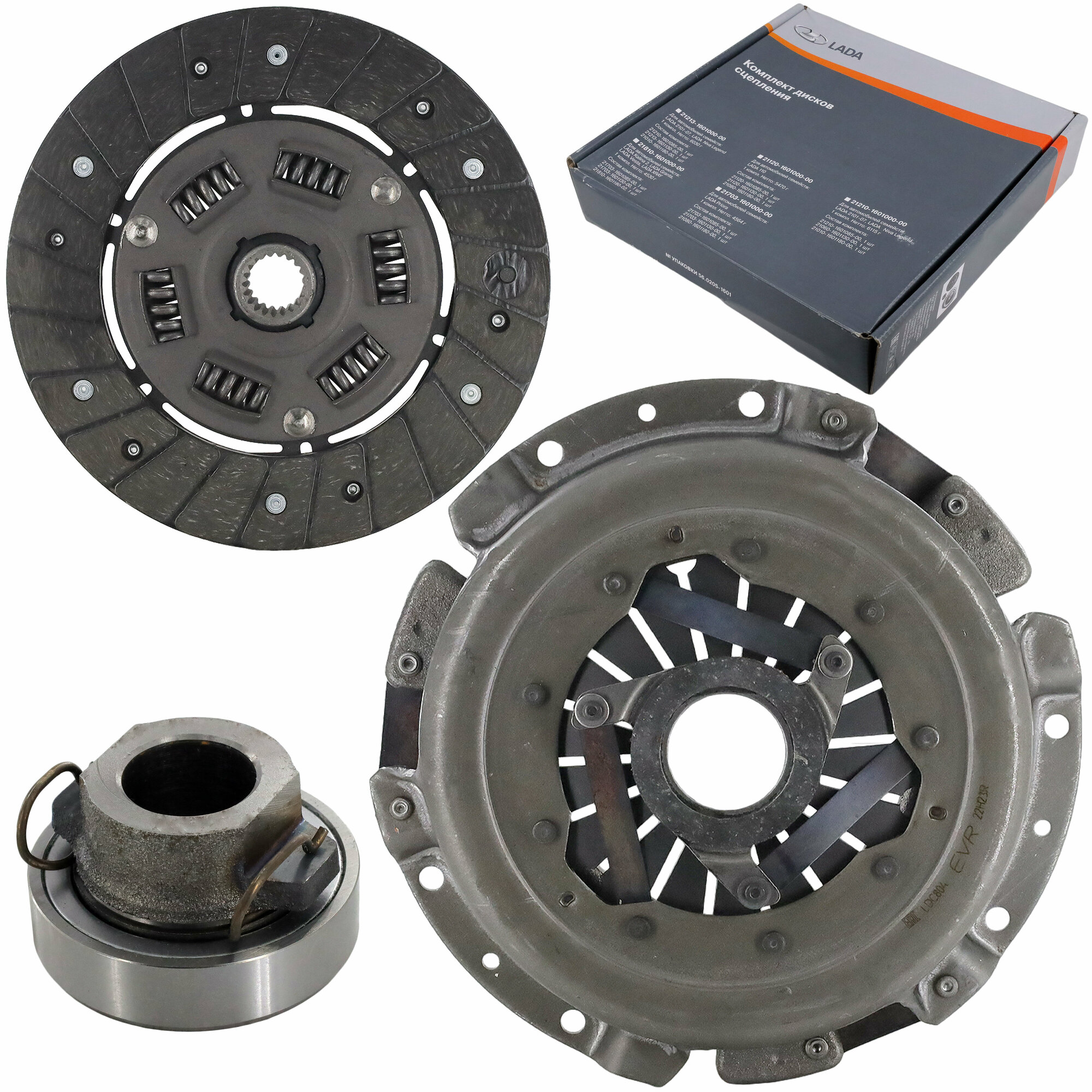 Пакет сцепления (корзина, диск, подш.) ВАЗ-2101-07,2121 (фирм. упак. LADA)