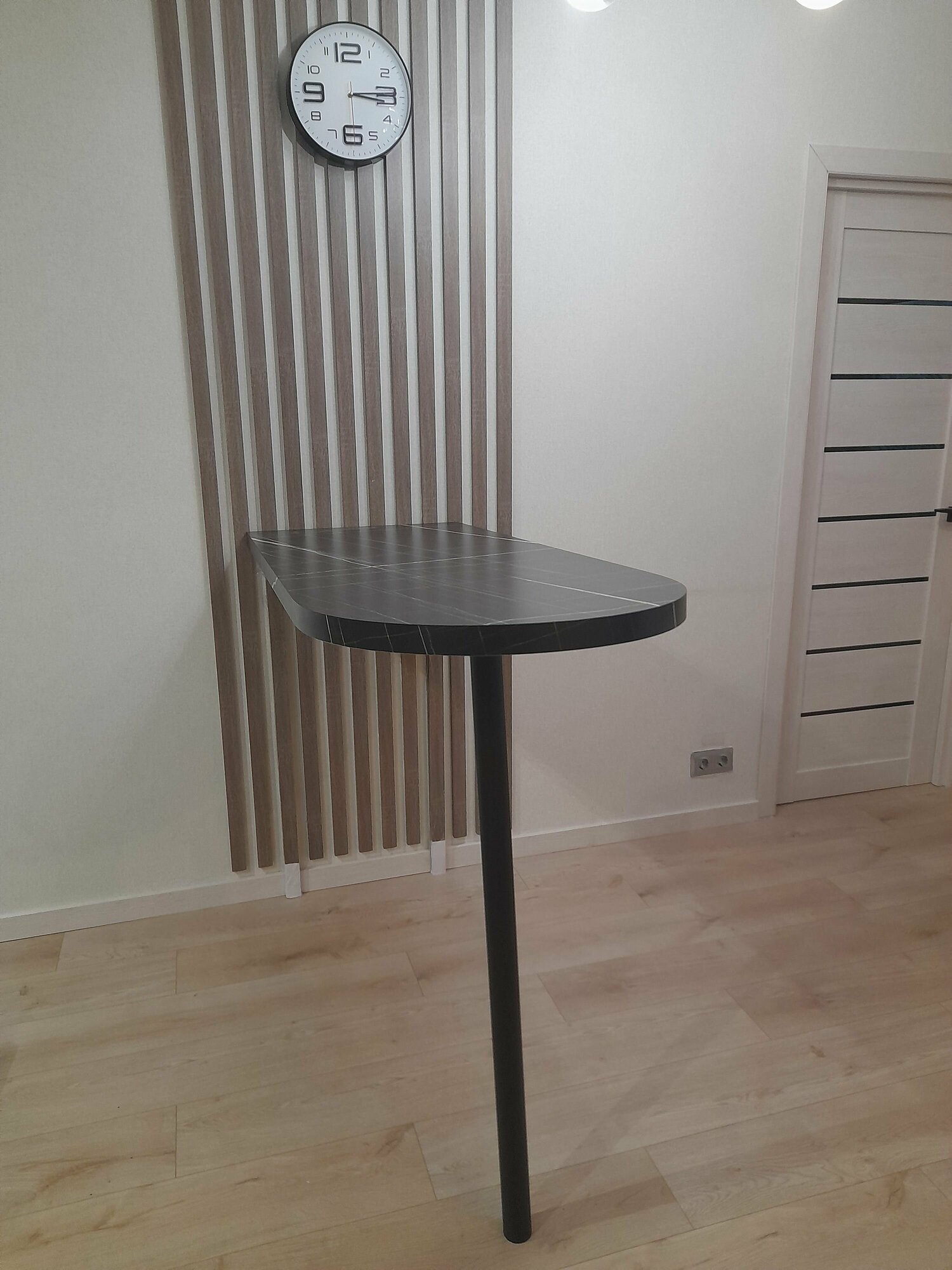 Барная стойка БС-1Ч Черный тунис глянец, 110х40