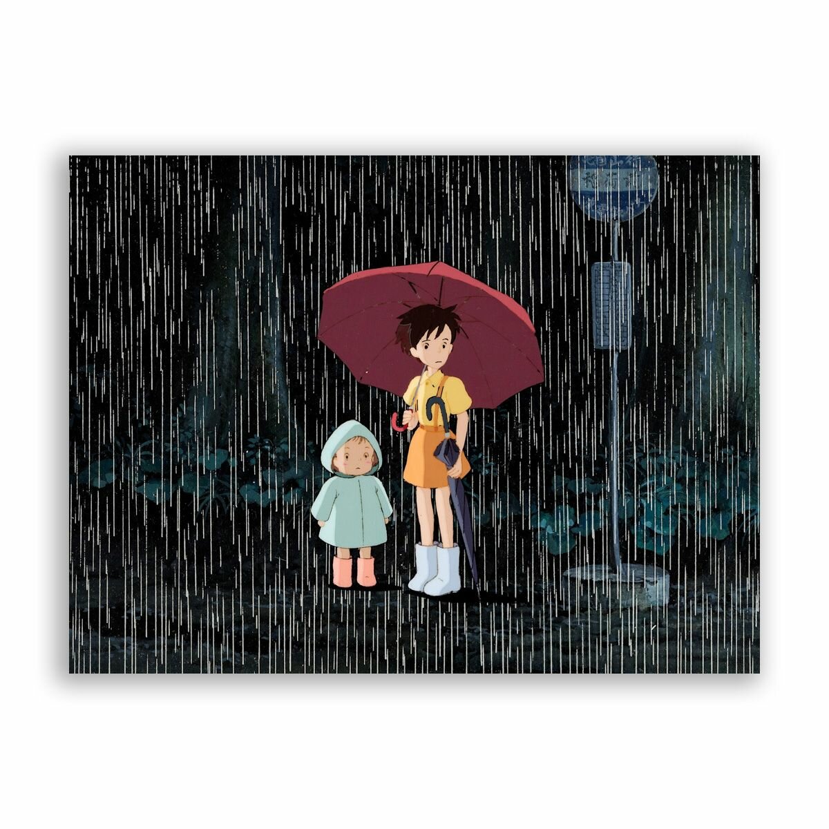 Постер, плакат на бумаге / Мой сосед Тоторо / Размер 40 x 53 см