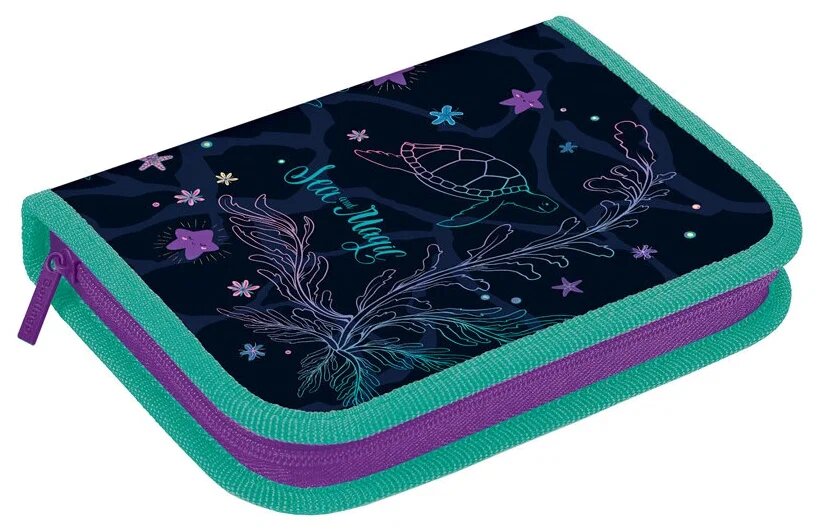 Пенал Berlingo "Sea magic" PK12013, для девочек, 20 см x 14 см x 4 см