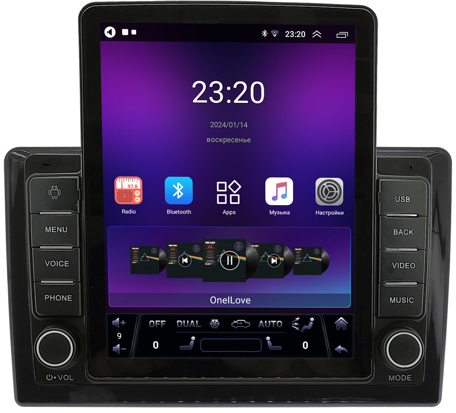 Штатная магнитола Volkswagen Amarok, Golf, Jetta, Passat, Polo, Scirocco, Tiguan, Touran Canbox GTR095-10-1111 Android 10 (QLed, 4/64, DSP, CarPlay)