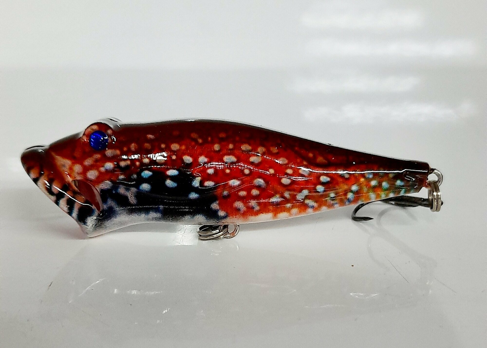 Воблер, SHARADO 8 cм, 11 г, поппер, малас кр пятно