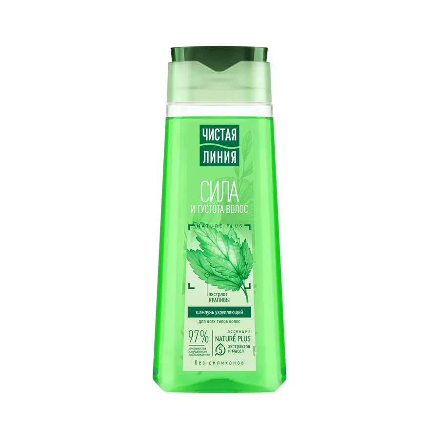 Шампунь Чистая Линия Укрепляющий, с крапивой, 250мл