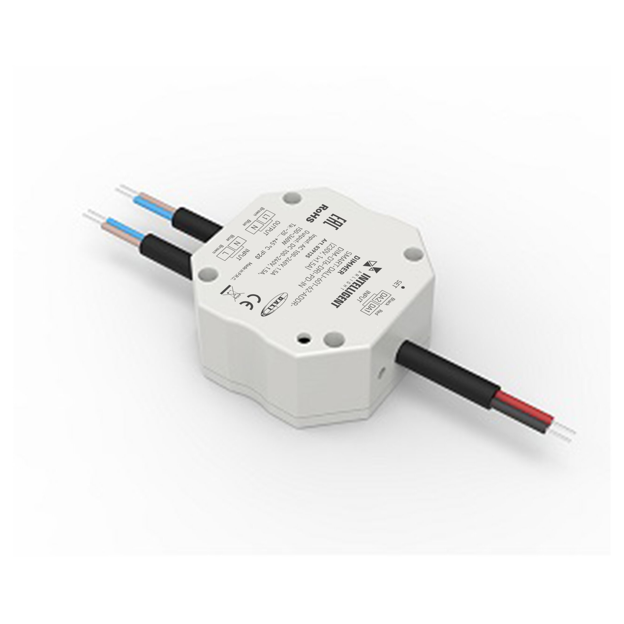 Arlight INTELLIGENT ARLIGHT Диммер SMART-DALI-601-62-ADDR-DIM-DT6-DRI-PD-IN (230V, 1x1.5A) (IARL, IP20 Пластик, 5 лет)