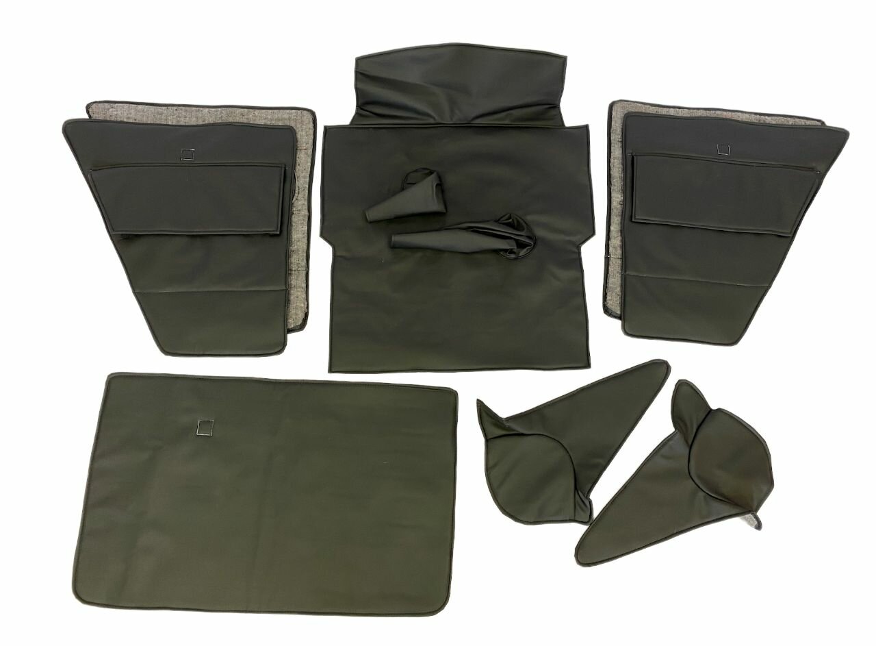 Обивка салона УАЗ Хантер черная 8 предметов