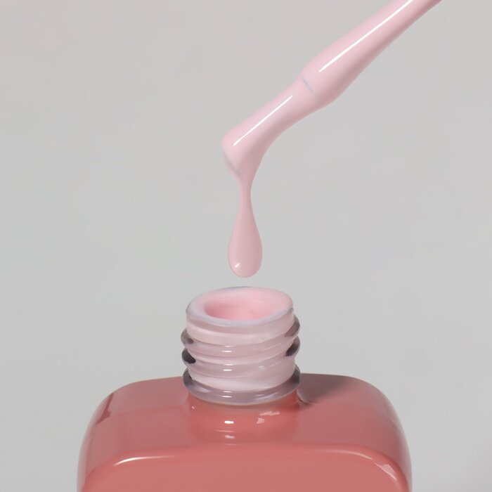 Гель лак для ногтей, однотонный, трехфазный, 10 мл, LED/UV, розовый (128)