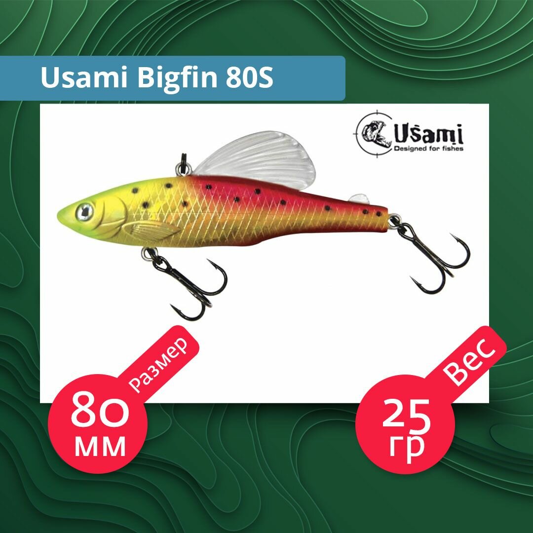 Воблер для рыбалки Usami Bigfin 80S #685