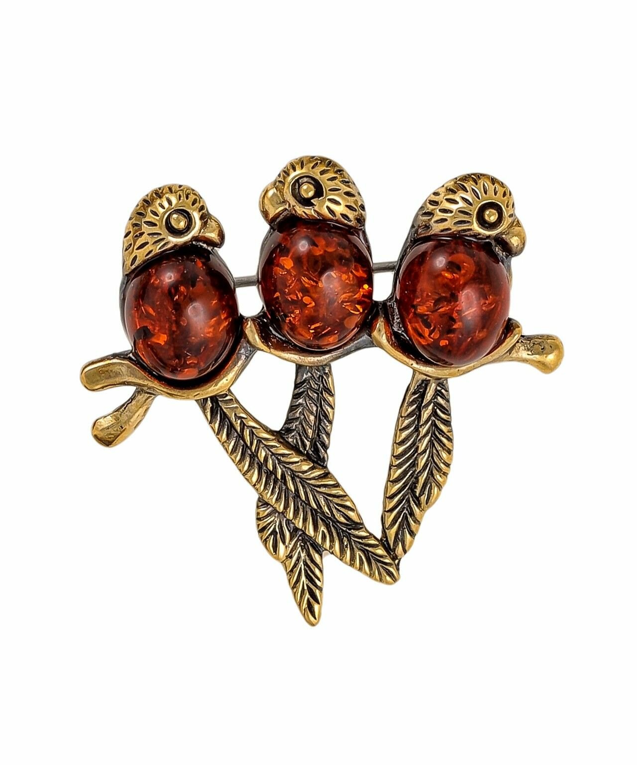 Брошь, янтарь