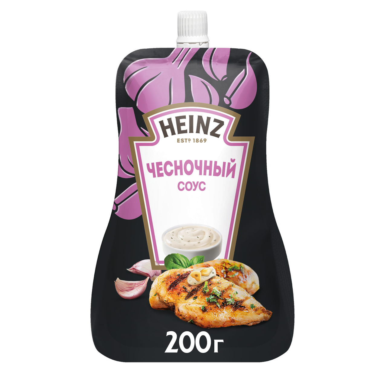 Соус HEINZ Чесночный, на основе растительных масел, 200г
