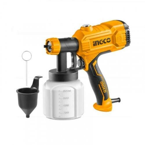 Краскораспылитель 450 Вт 0-320 гр./мин, ёмкость бочка 800 мл, Ingco SPG3508