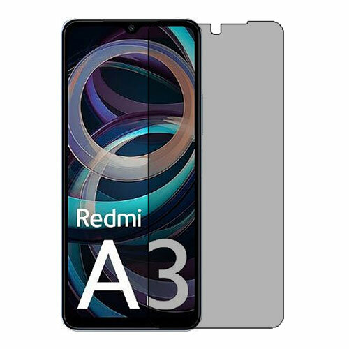 Скрин Мобайл защитный экран для Xiaomi Redmi A3 из нано стекло 9H приватное