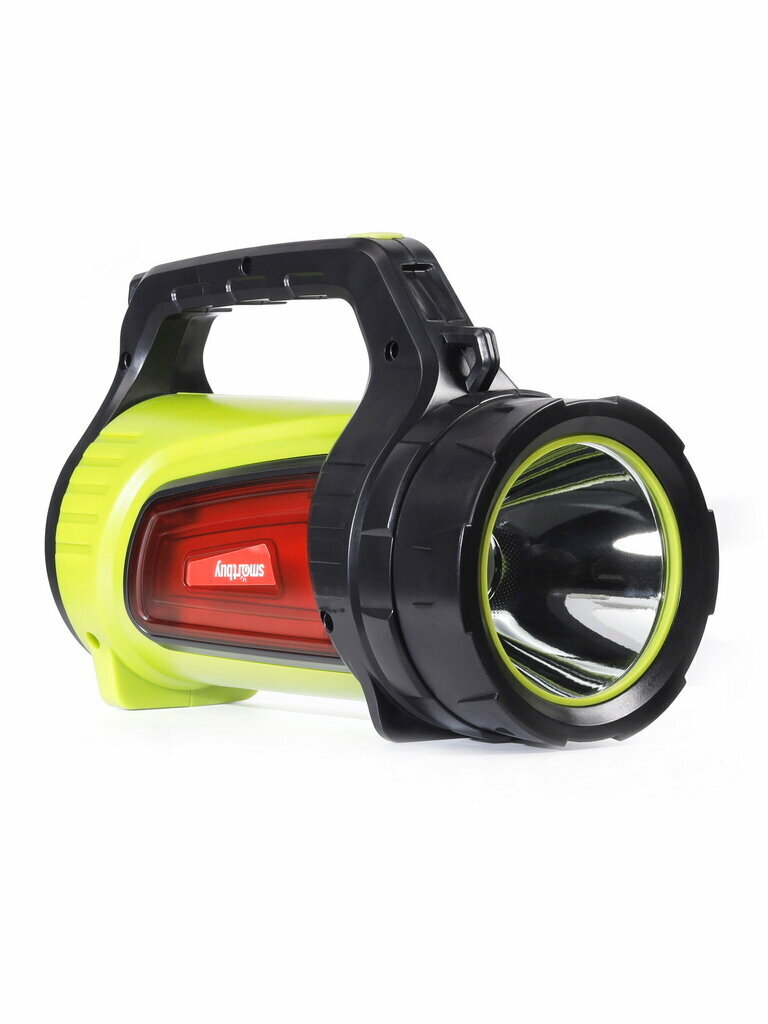 Аккумуляторный фонарь-прожектор Smartbuy 5W+3W (SBF-502-K), чёрно-зелёный