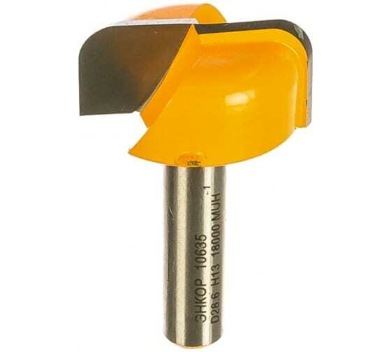 Фреза пазовая фасонная (28.6х13 мм; R 5 мм; хвостовик 8 мм) по дереву Энкор 10635