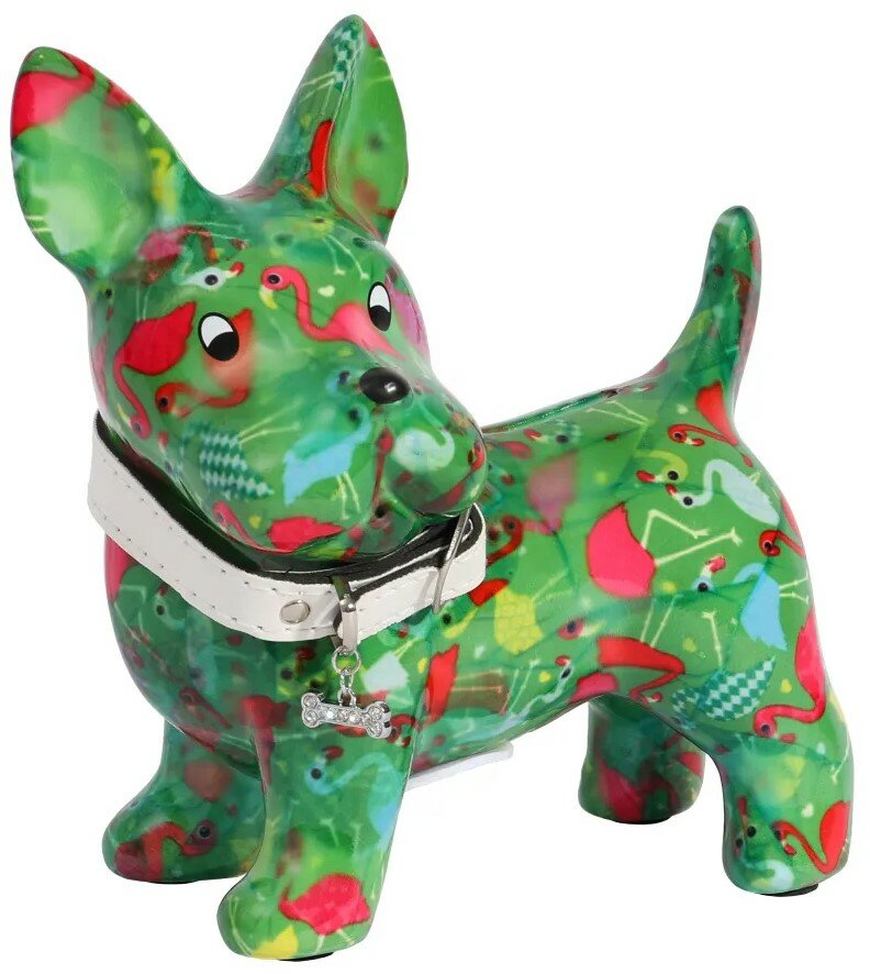 POMME PIDOU Собака Бумер (зелёная с фламинго)