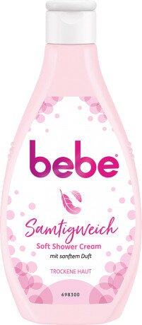 Bebe Увлажняющий крем-гель для душа с смягчающей формулой, 250 мл