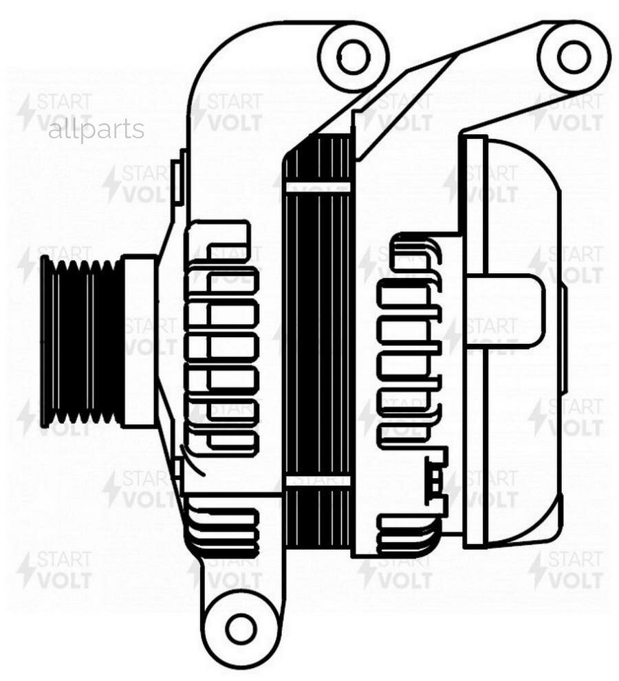 STARTVOLT LG-1004 Генератор для а/м Ford Focus II (04-)/C-Max (04-) 2.0i 150A (LG 1004)