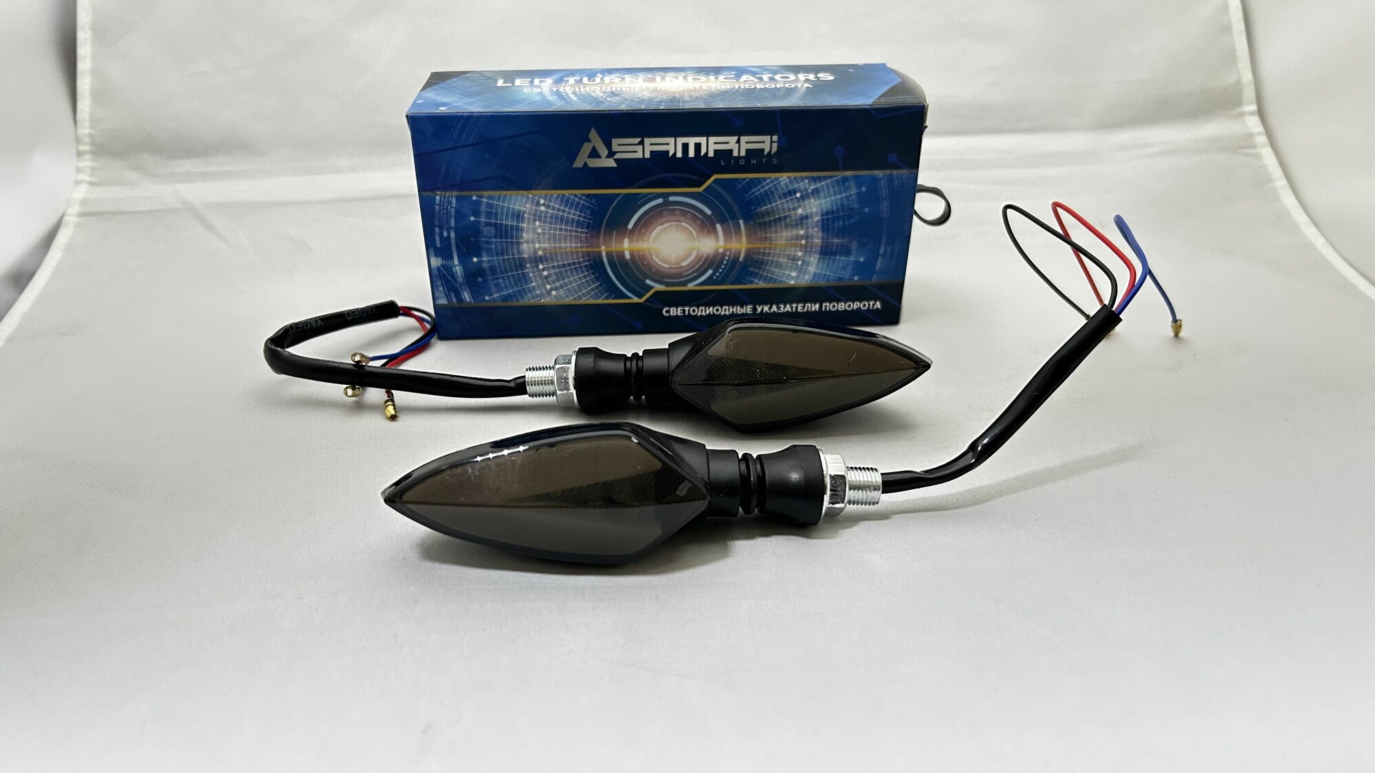 Светодиодные поворотники для мото-техники TM-06(комплект 2шт)/ мотоповоротники/ 12в