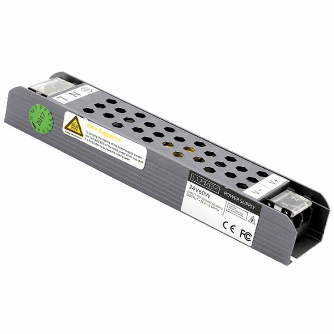 Блок питания для светодиодной ленты, преобразователь напряжения, 24V, IP20, 60W