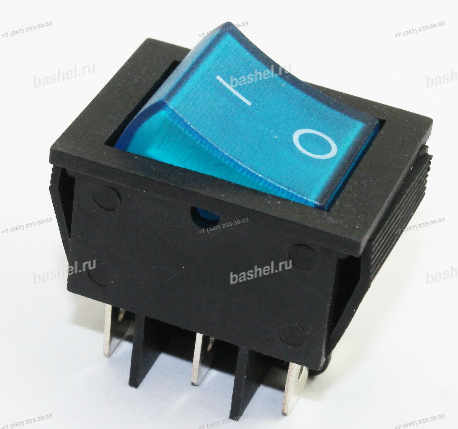 Переключатель IRS-202-3C 6PIN ON-ON, синий