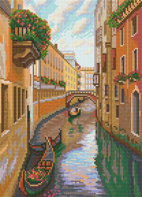 Набор Алмазное Хобби #Ah5508 Венеция, Алмазная Мозаика, 30 х 40 см