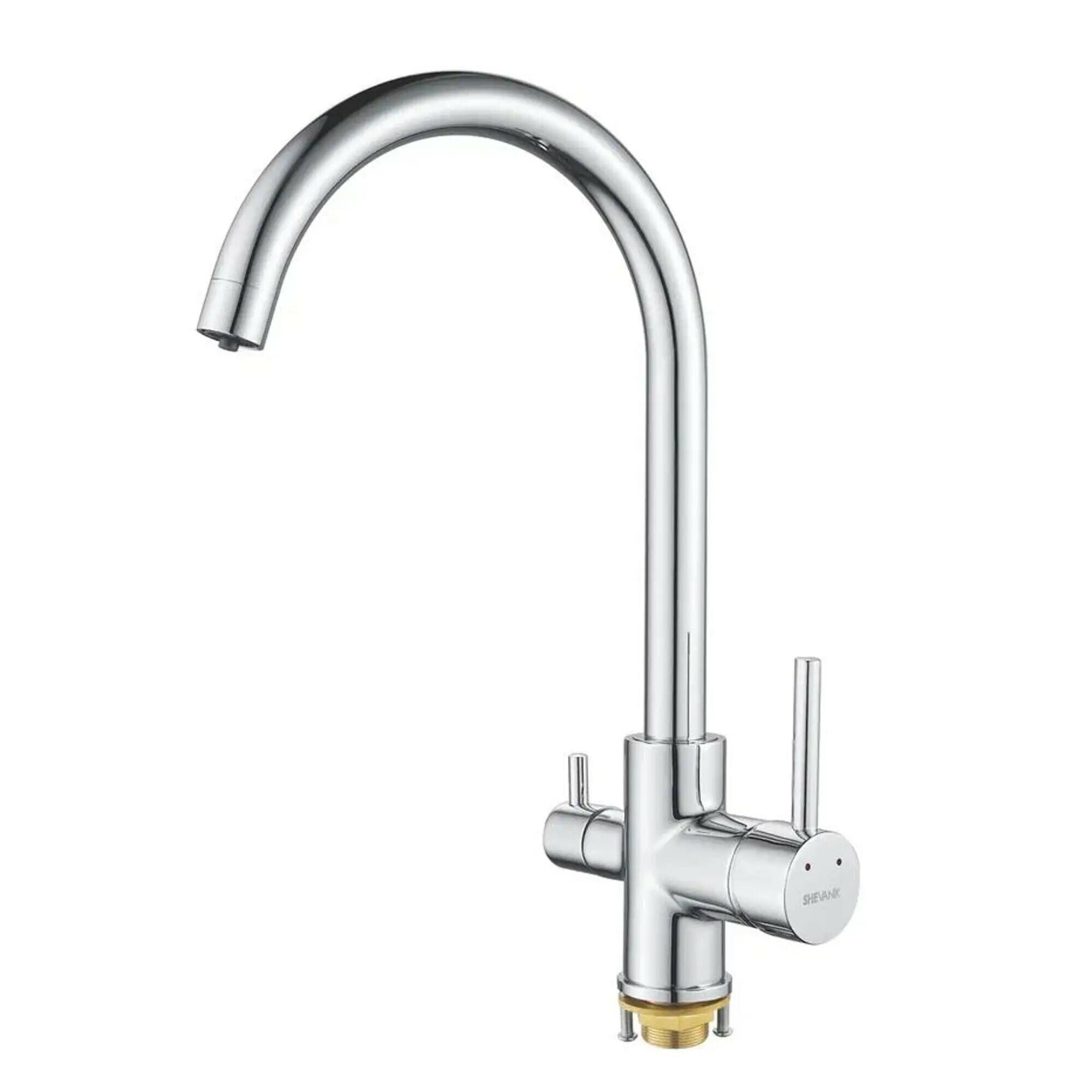 Смеситель для кухни с подключением фильтра питьевой воды Shevanik S128