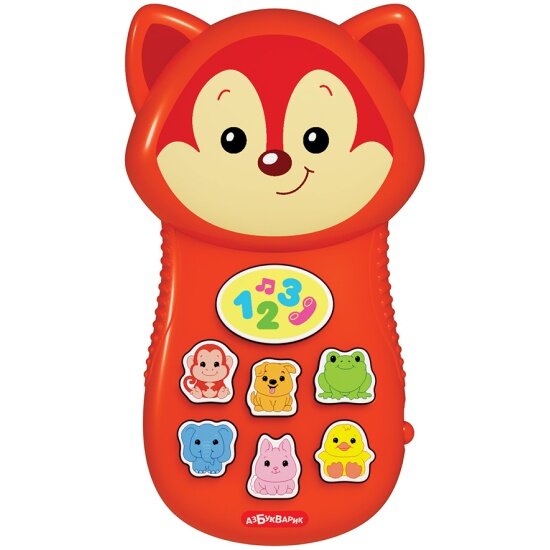 Музыкальная игрушка Азбукварик 4630027292391 Телефончики-зверята Лисичка
