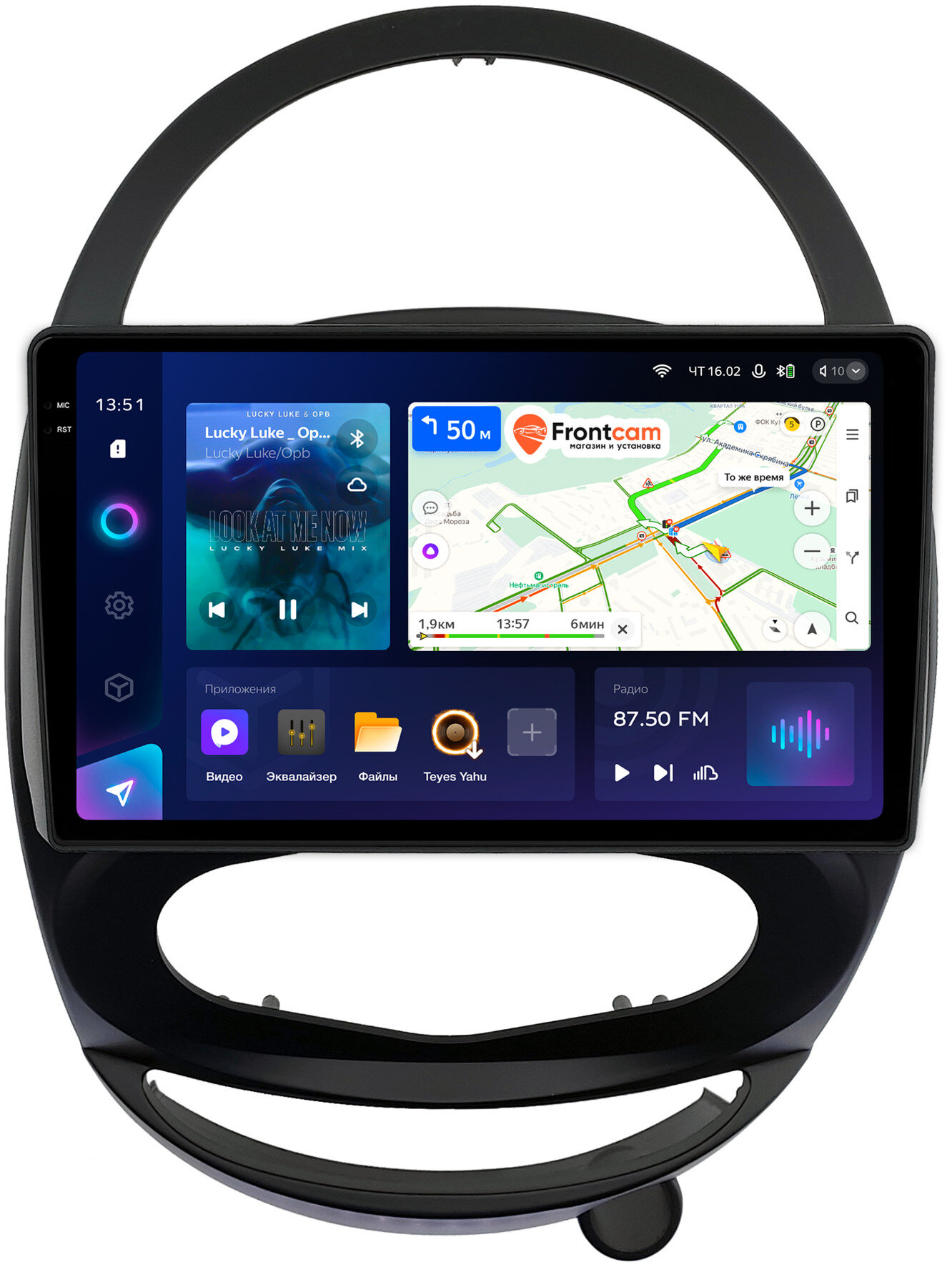 Штатная магнитола Teyes CC3 2K 4/64 9.5" RM-9-0030 Chery IndiS (S18D) 2010-2015 Android 10 (4G-SIM, DSP, QLed)