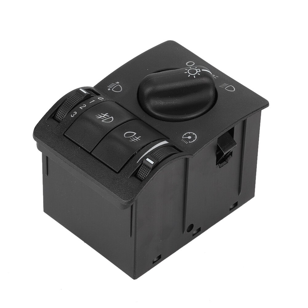 Переключатель противотуманных фар, 6240097 Элегантный дизайн Классический черный переключатель фар ABS Водонепроницаемый Износостойкий для автомобиля