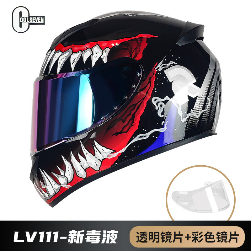 Шлем Four Seasons Venom, XL, с линзой и цветным зеркалом