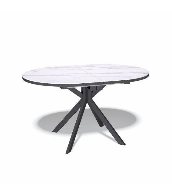 Стол KENNER DO1300 черный/керамика белая