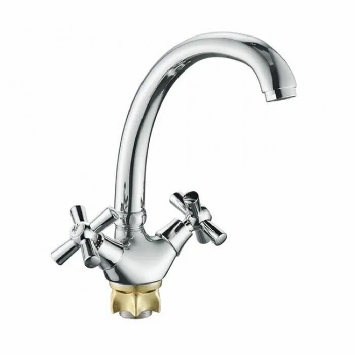 Смеситель для кухни с высоким поворотным изливом V-1423 Хром