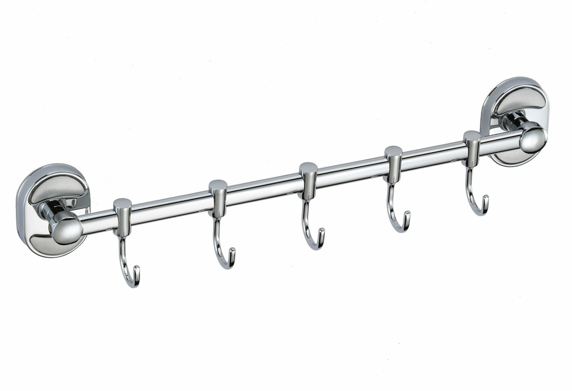 Планка VIKO V-408 с 5-ю двигающимися крючками, хром