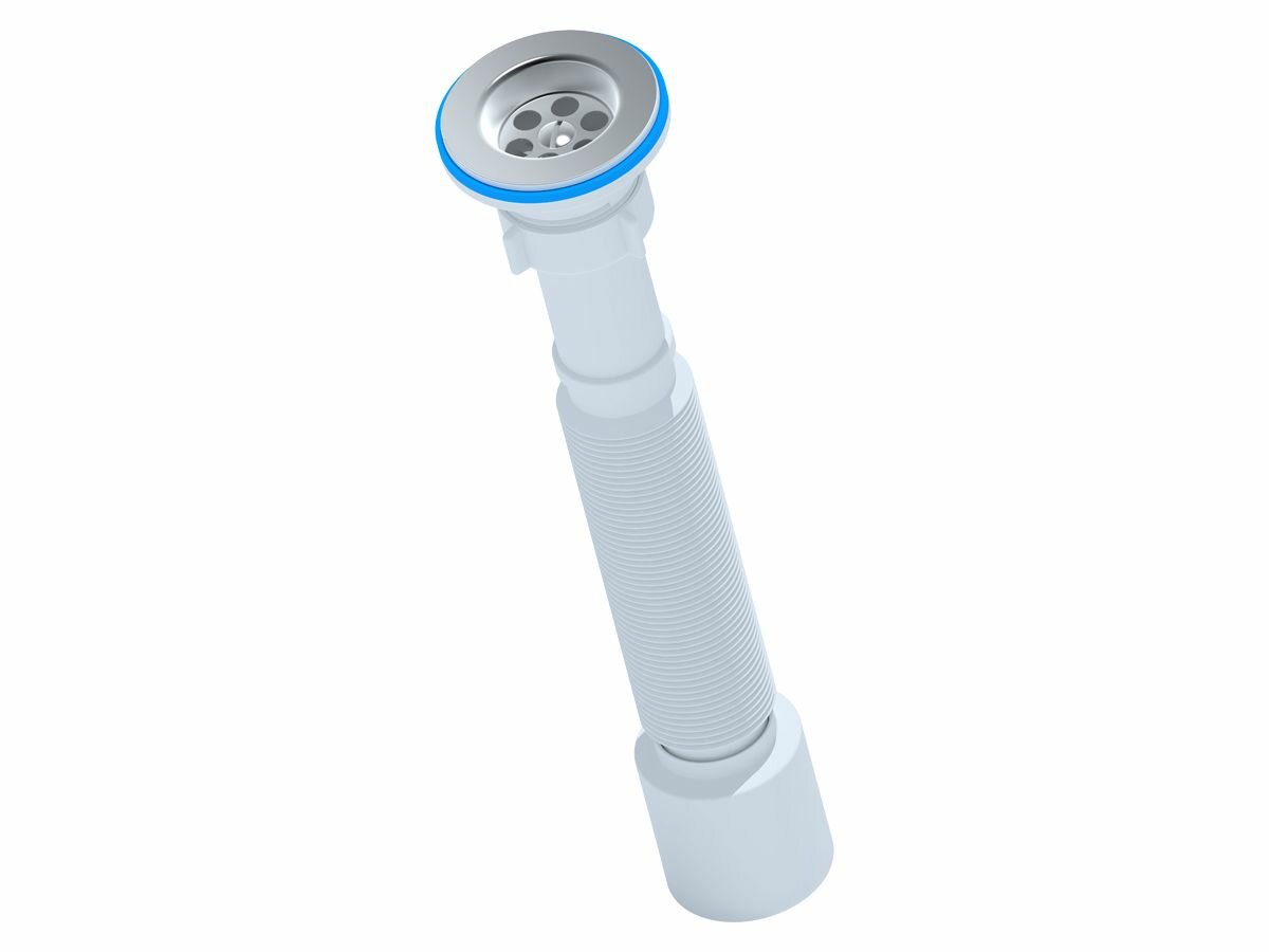 Сифон для кухонной мойки гофрированный 1 1/4"50 (345-755мм)