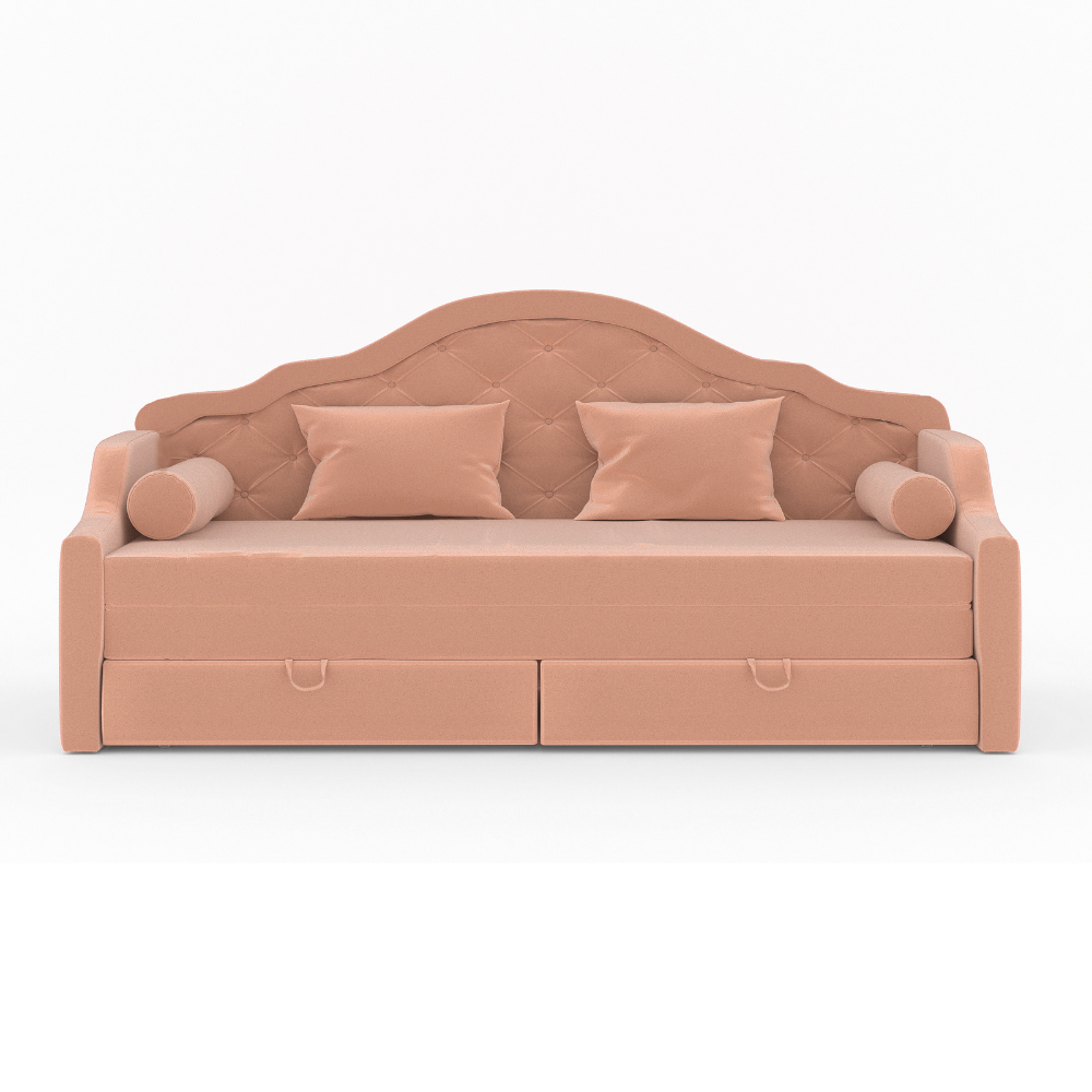 Софа Версаль фокус- мебельная фабрика 212х103х112 см розовый антик