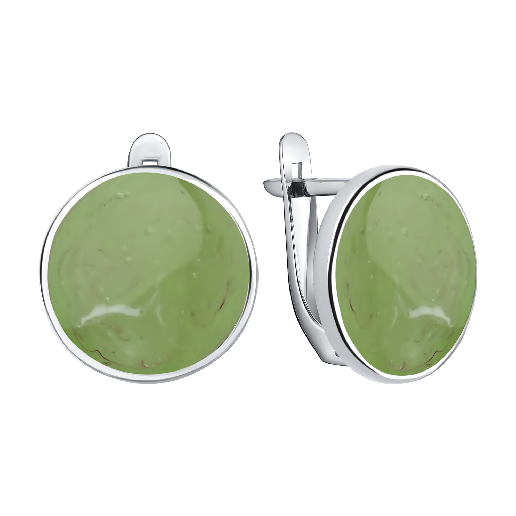 Серьги, серебро, 925 проба, родирование, эмаль