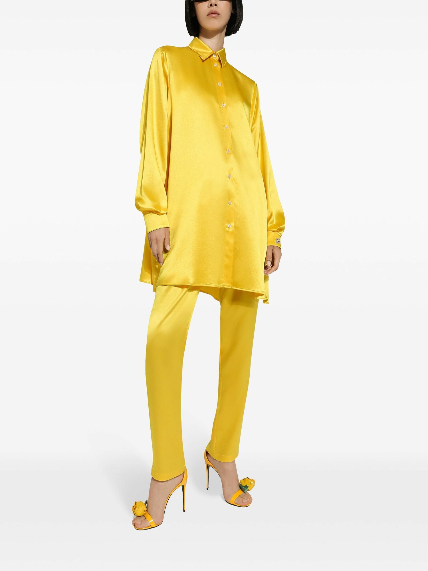 Рубашка DOLCE & GABBANA, размер 40, yellow — фото 1