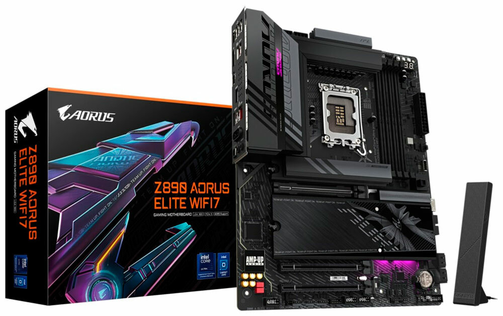 Материнская плата Gigabyte Z890 AORUS ELITE WIFI7 (LGA1851, ATX)