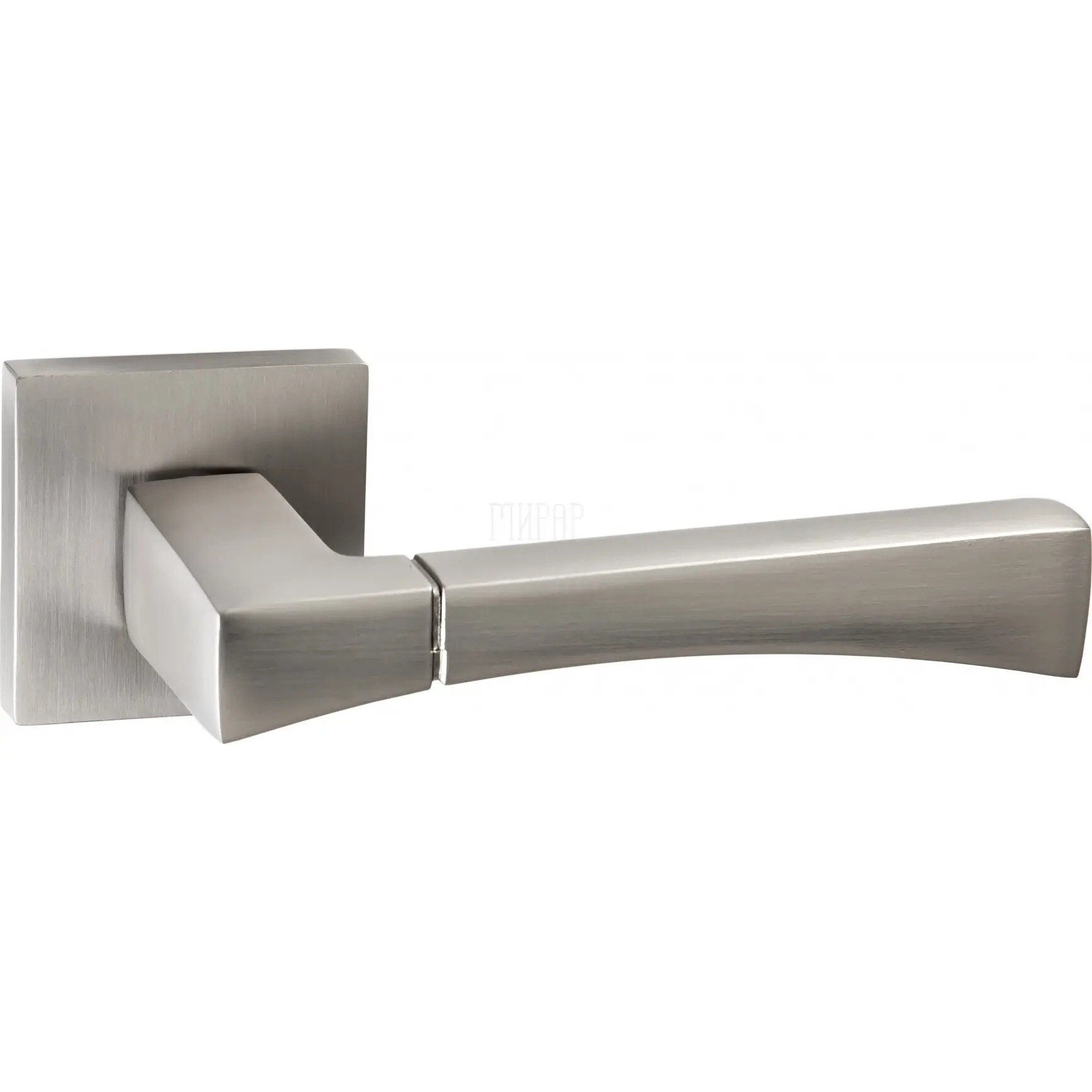 Дверные ручки Puerto (Пуэрто) INAL 532-03 на квадратной розетке матовый никель