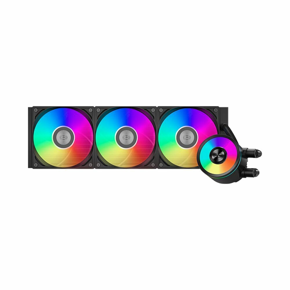 Система водяного охлаждения PcCooler DA360 Pro Digital BK ARGB Soc-AM5/AM4/1200/1700/1851 черный 4-p
