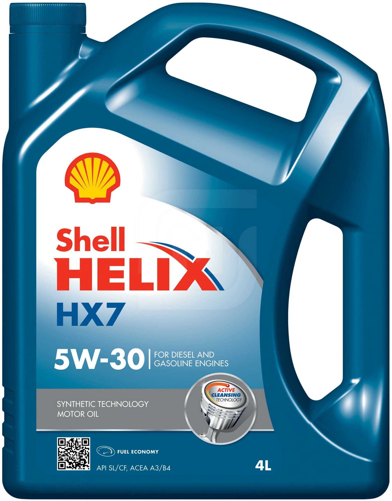Моторное масло SHELL Helix HX7 5W-30, 4 литра, 1 штука, Канистра