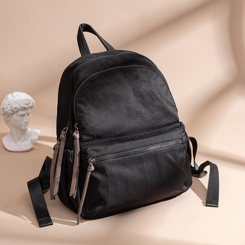 Рюкзак женский, ткань Оксфорд, водонепроницаемый, цвет Моранди чёрный