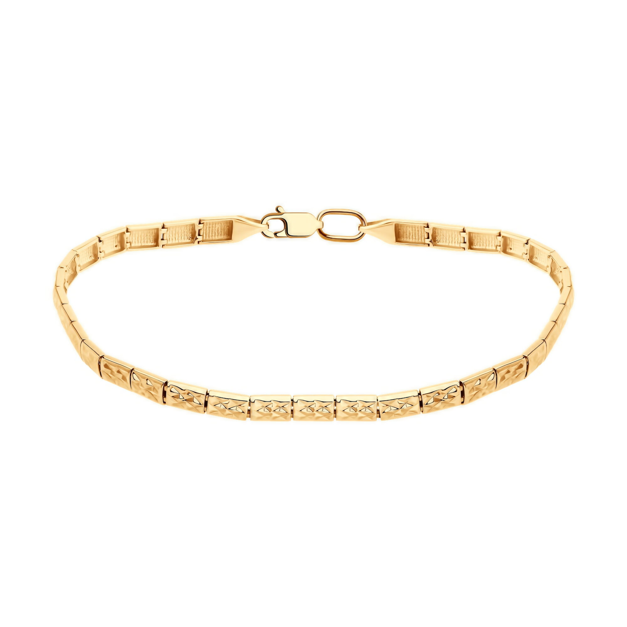 Браслет, красное золото, 585 проба