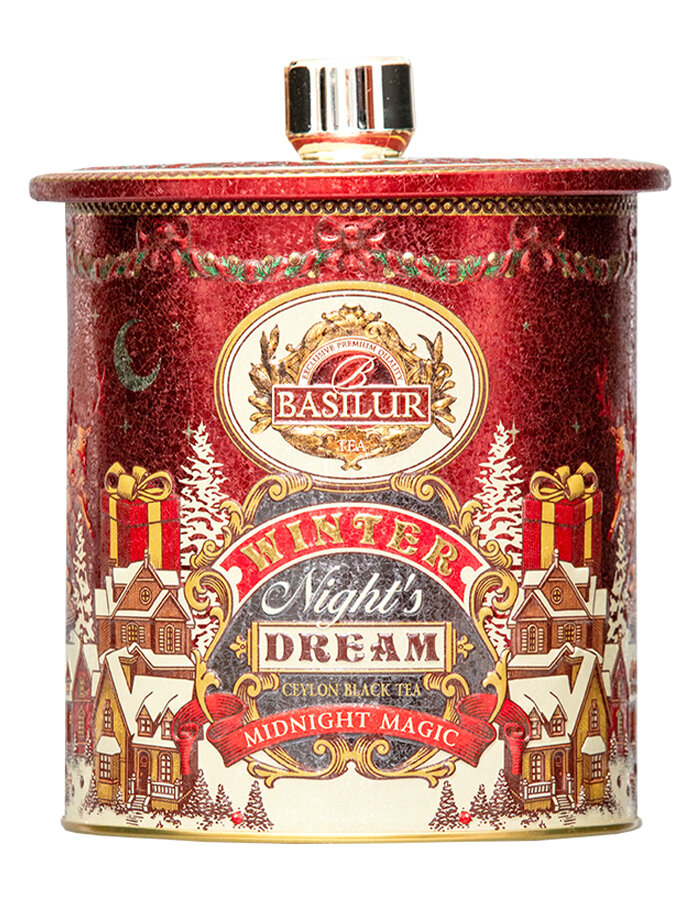 Чай черный Basilur Сон в зимнюю ночь "Магия полуночи" 100 г (ж/б)