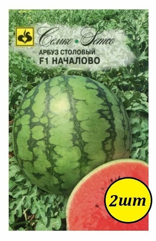 Семена Арбуз Началово F1 (5шт) 2 пакета