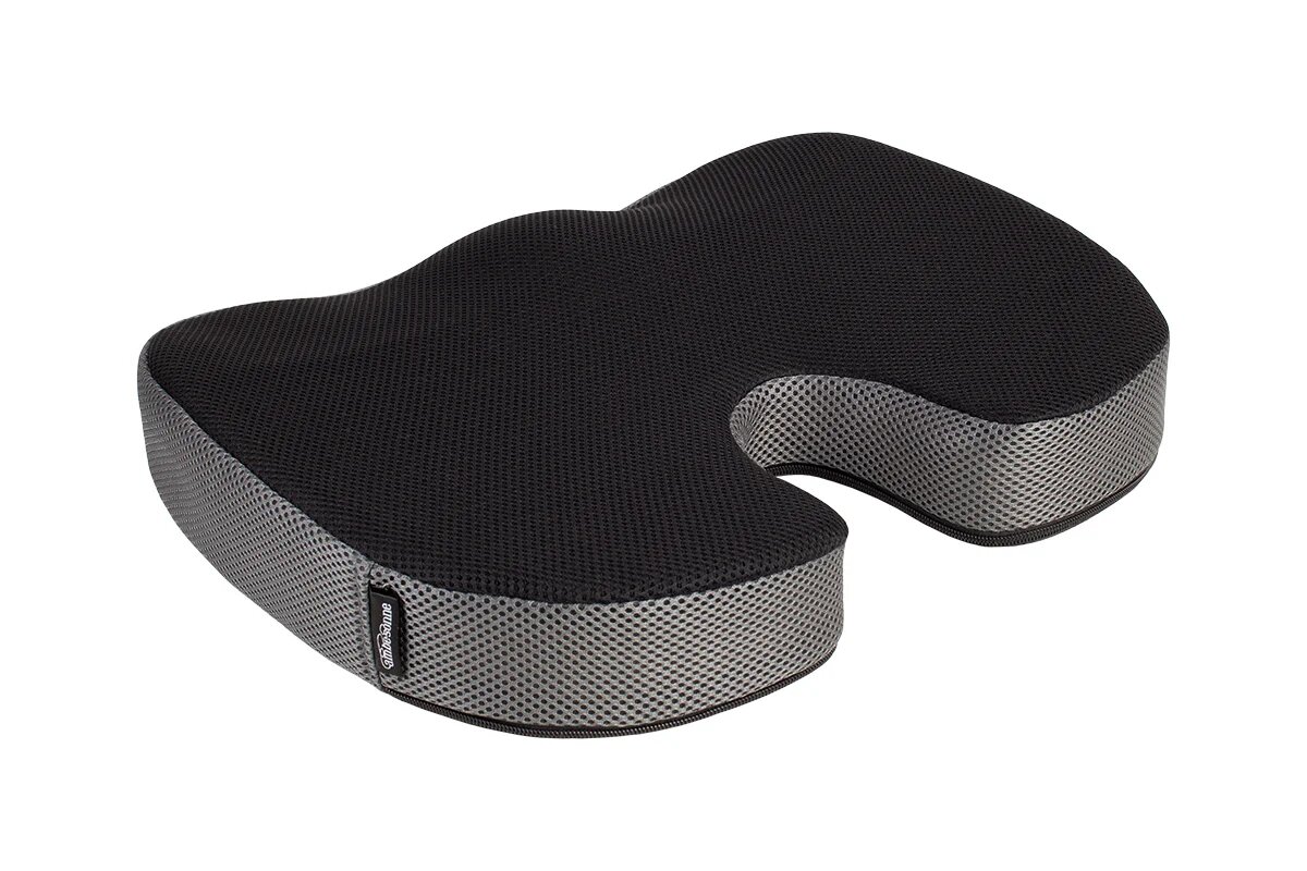 AMBESONNE анатомическая, ортопедическая подушка под копчик для офисного кресла memory foam, высота 8, 46x36 см vsc006_f0002_46x36