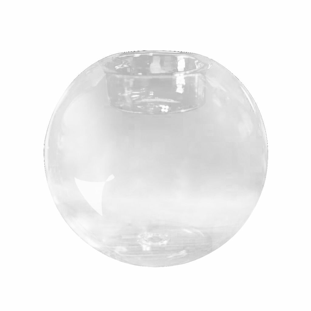 Подсвечник из прозрачного стекла-10 см