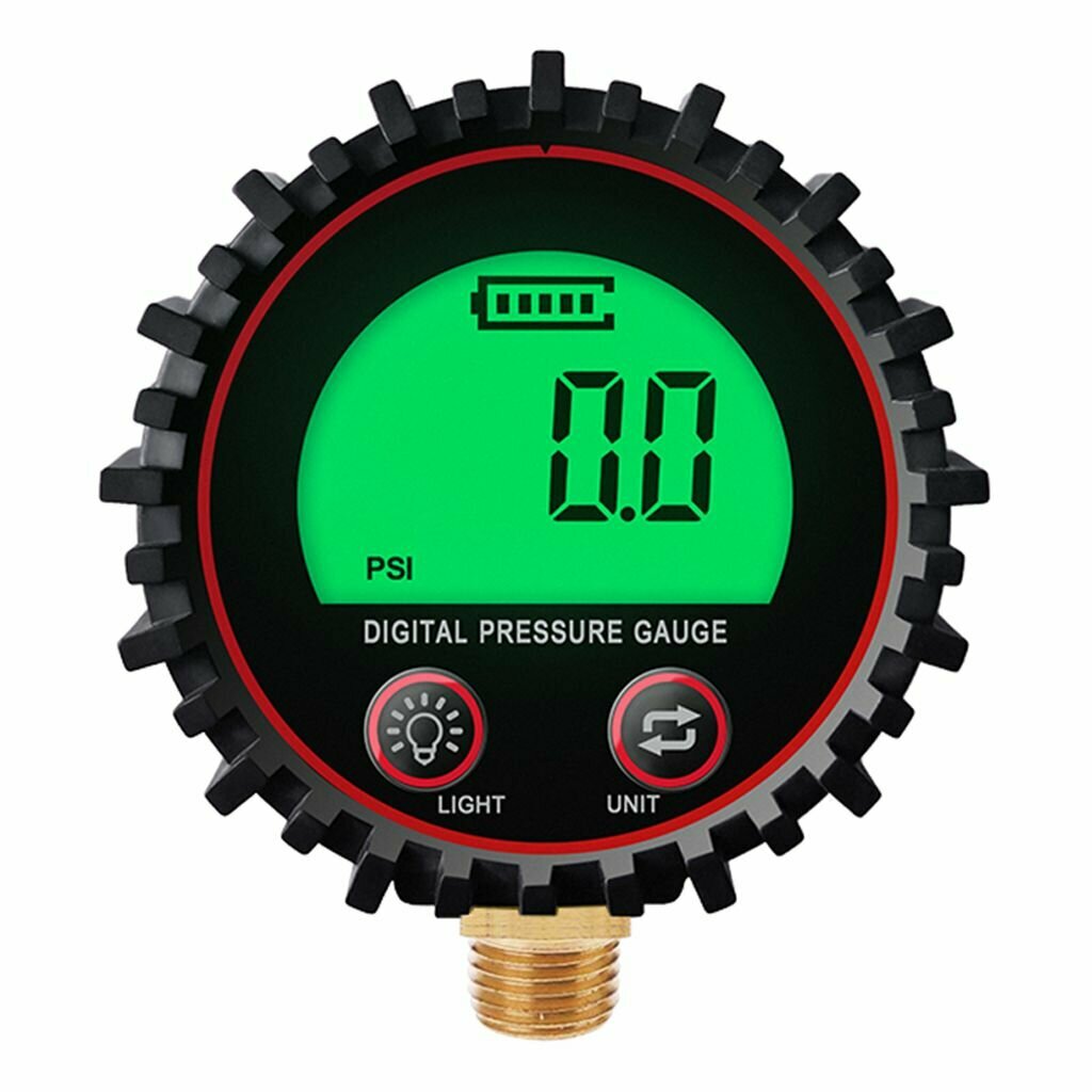 Цифровой манометр для газа 1/4' NPT, диапазон 0-255psi, точность 1% .F.S.