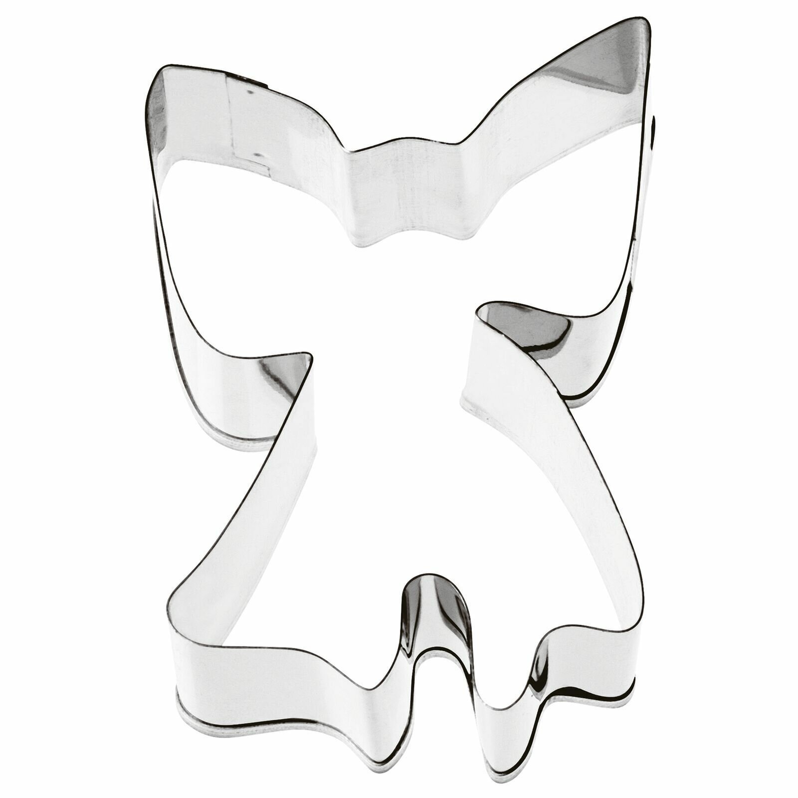 Вырубка форма для приготовления пряников и печенья, Бант, 6х8х3 см нержавеющая сталь, Paderno.