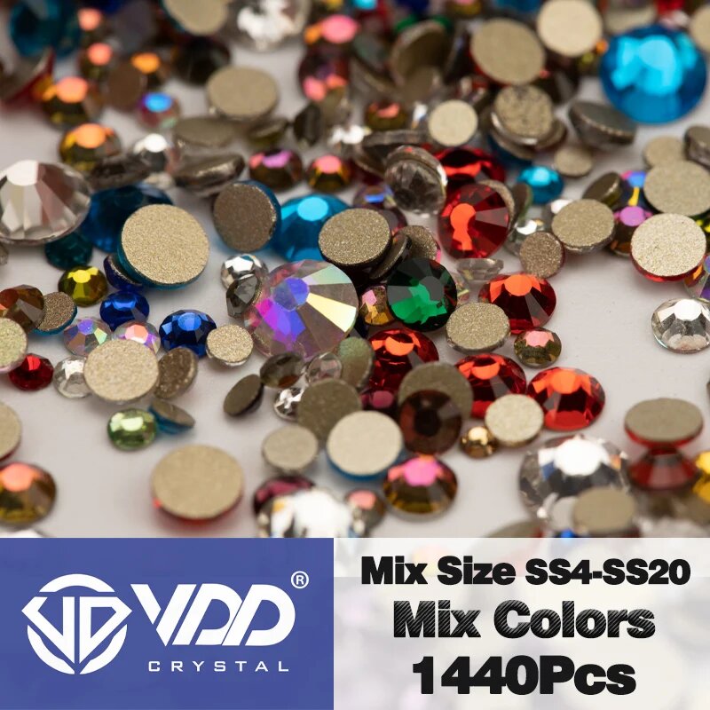 Стразы VDD Mix Colors 1440 шт. SS4-SS20