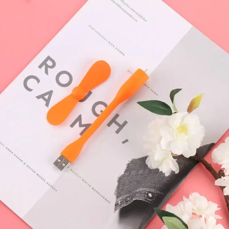 Маленький гибкий USB-вентилятор для портативного зарядного устройства, портативное зарядное устройство переменного тока для ноутбука, ПК, портативный крутой мини-вентилятор для компьютера, летний гаджет